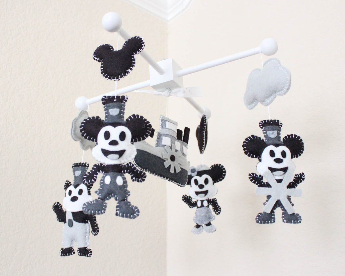 Steamboat Willie Mobile, Baby Crib Mobile, Nursery Decor inspired by M ...